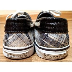 Sperry | Shoes | Sequin Plaid Canvas Sperry Top Sider Shoes | Poshmark